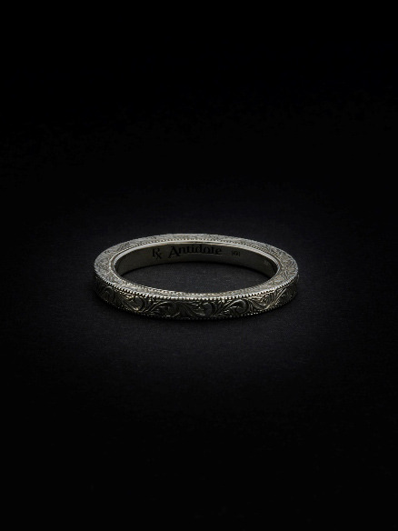 ANTIDOTE BUYERS CLUB 「Engraved Flat Ring」 SILVER950製 リング
