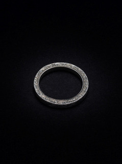 ANTIDOTE BUYERS CLUB 「Engraved Flat Ring」 SILVER950製 リング