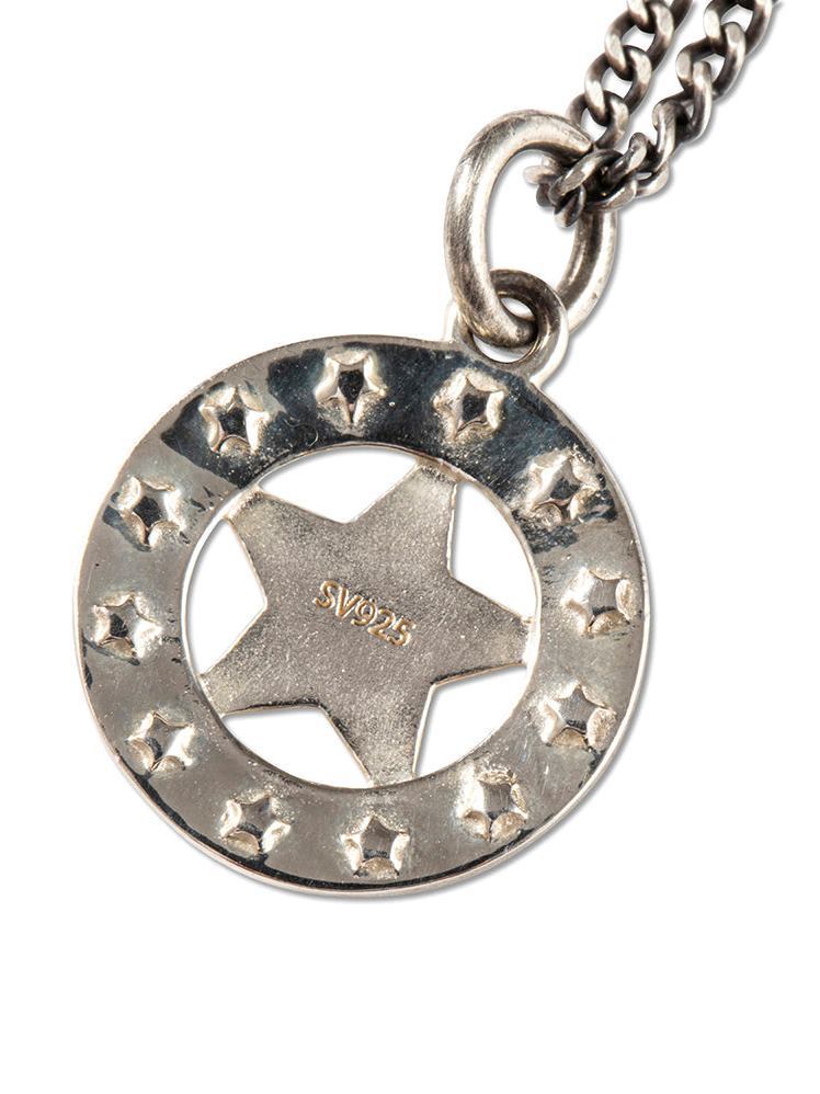 CALEE 「SILVER STAR CONCHO NECKLACE」 SILVER 925製 コンチョネックレス