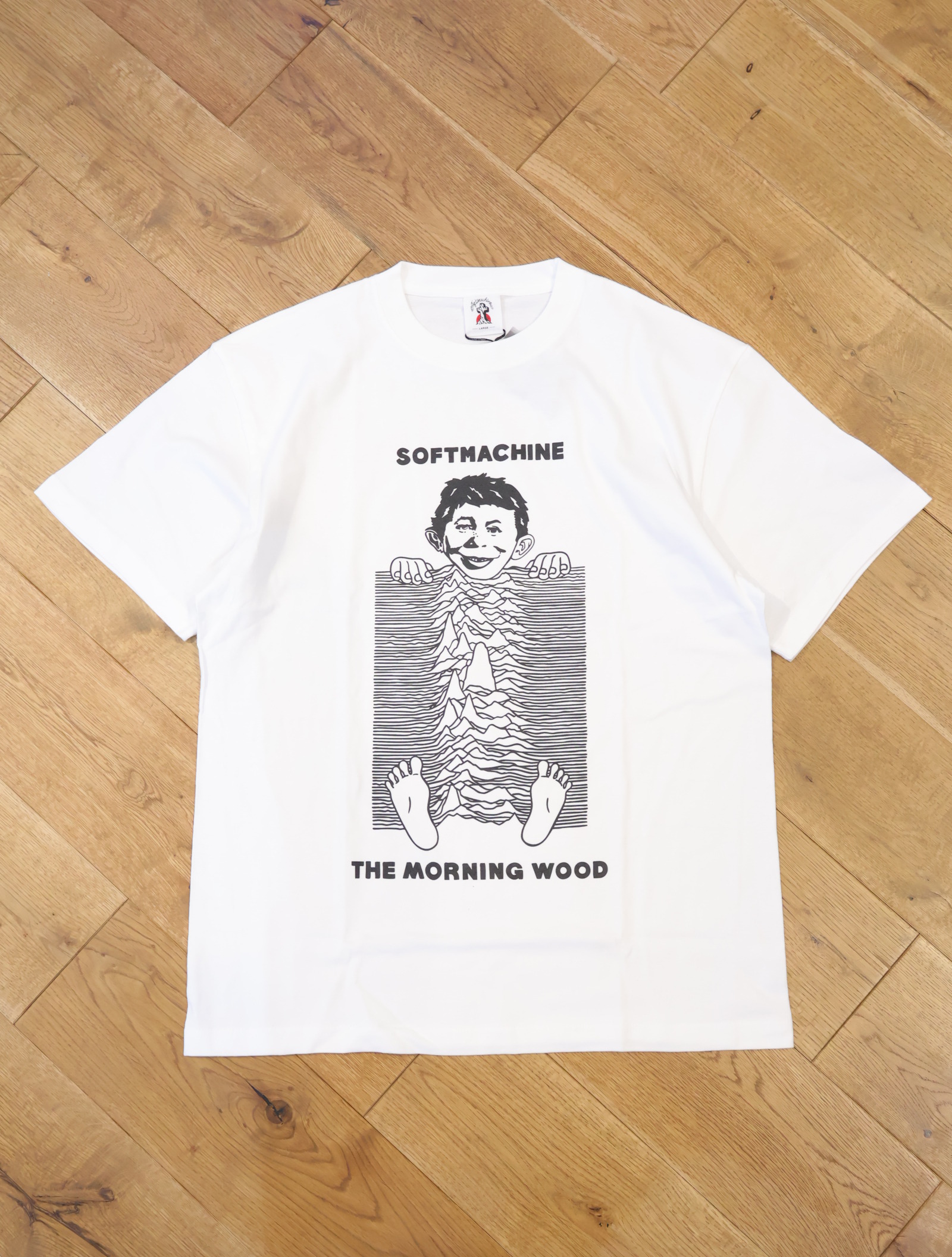SOFTMACHINE 「MORNING WOOD-T」 プリントティーシャツ
