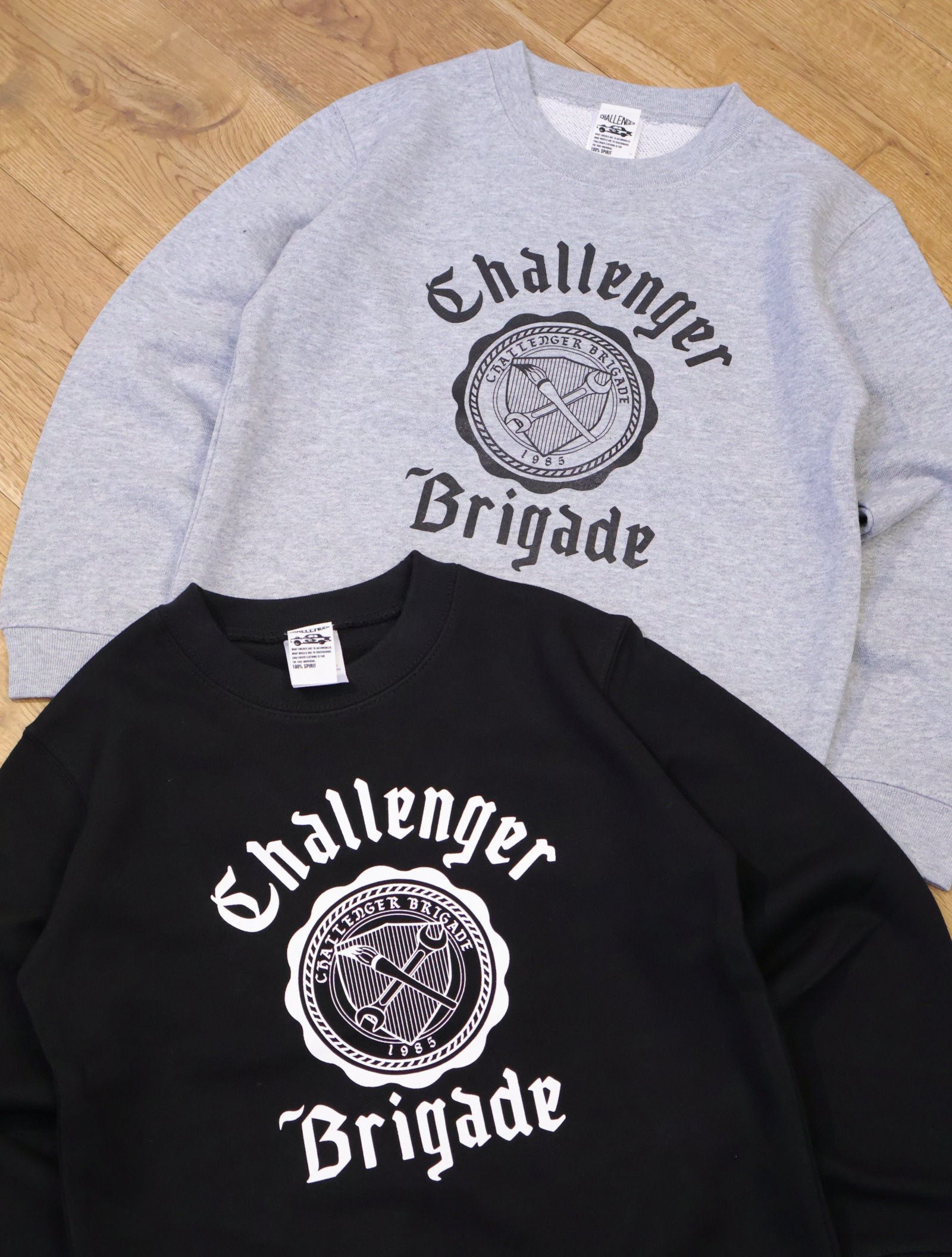 CHALLENGER 「KIDS COLLEGE C/N SWEAT」 キッズサイズ クルーネックスウェット
